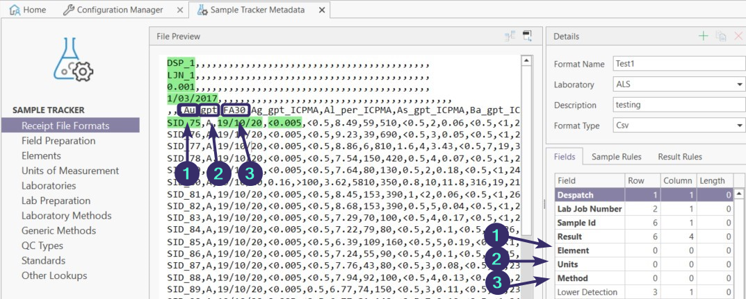 How To Extend Format Definition Functionality To Cover Unreceiptable Lab Files Micromine Geobank