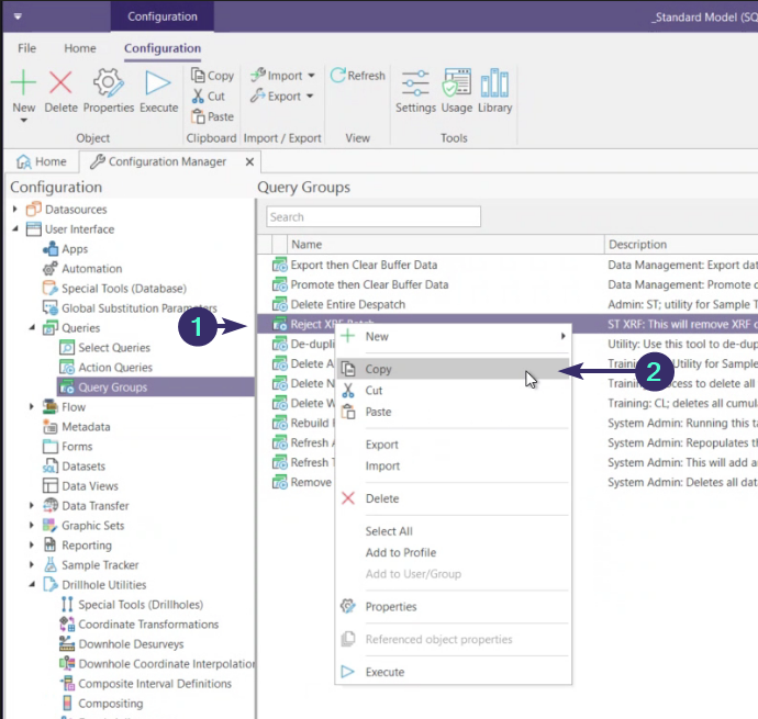 How To Copy Custom User Objects In Micromine Geobank Micromine Geobank