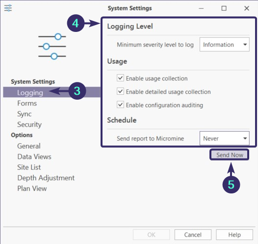 How To: Send Geobank usage data to support – Micromine Geobank