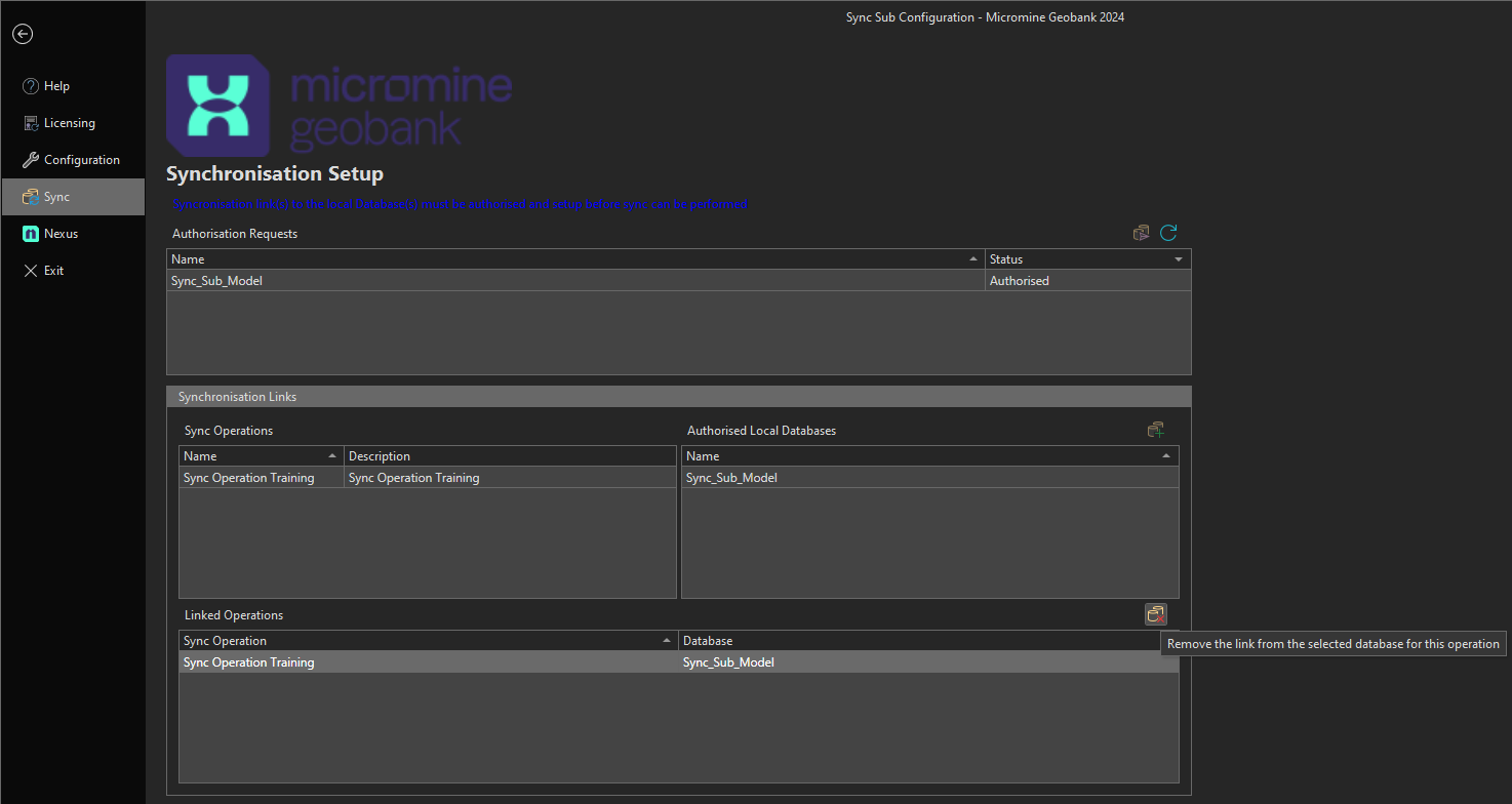 How To Manually Clear Synchronized Operations In Geobank Micromine Geobank