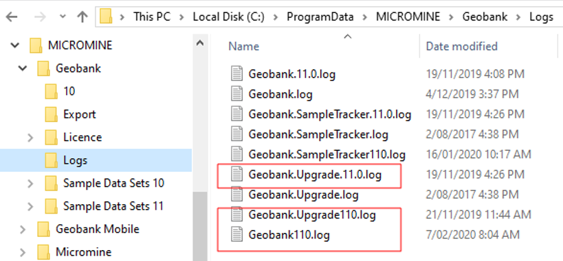 Compilation of All changes in Geobank from 2020 to 2024 – Micromine Geobank