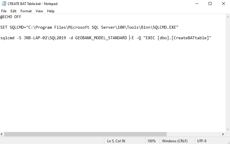 How Can We Automate Stored Procedures Using Batch Files Micromine Geobank