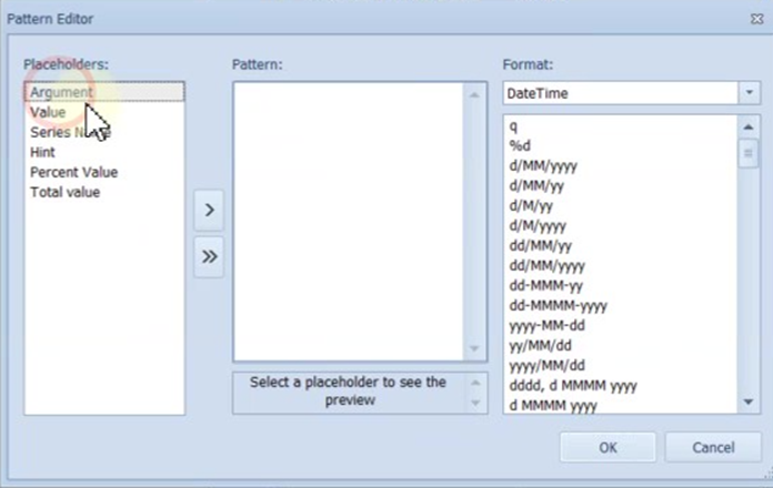 How To Customise Advanced Reports Pie Charts To Show Colours And Values Instead Of Percentages