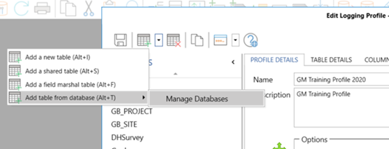 Copying Tables Between Geobank For Field Teams Profiles Sharing A Sql Server Micromine Geobank